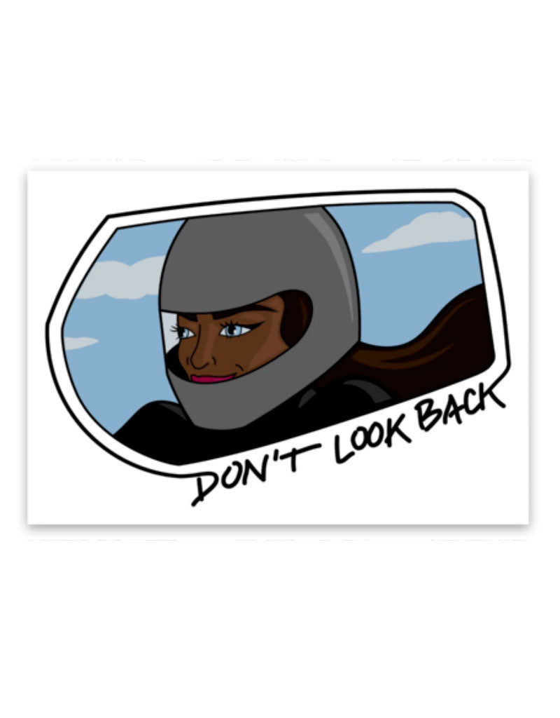 Don't Look Back Sticker – Wind & Throttle